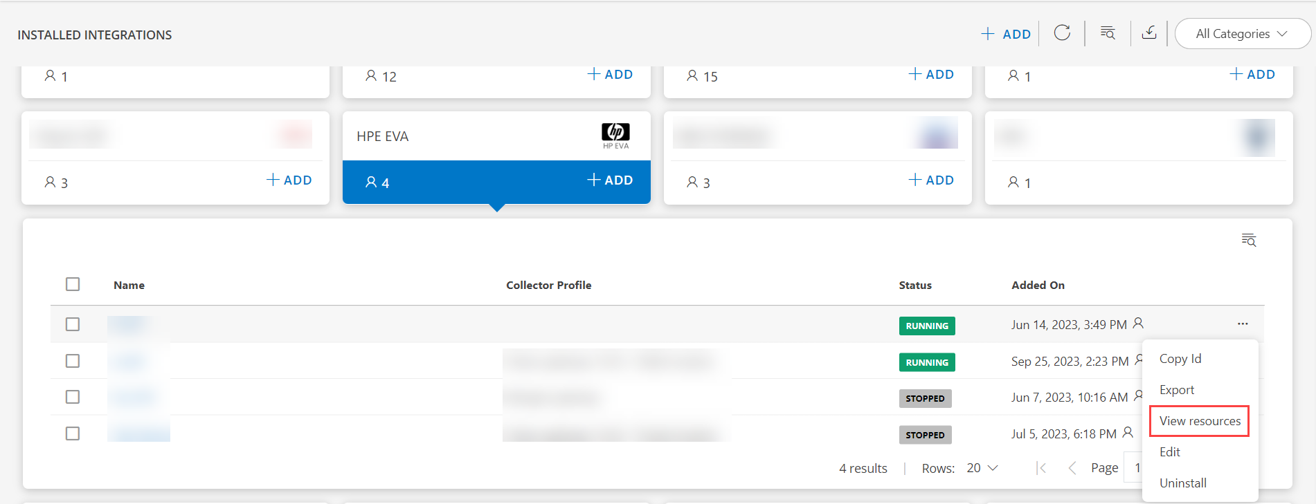 HPE EVA | OpsRamp Documentation